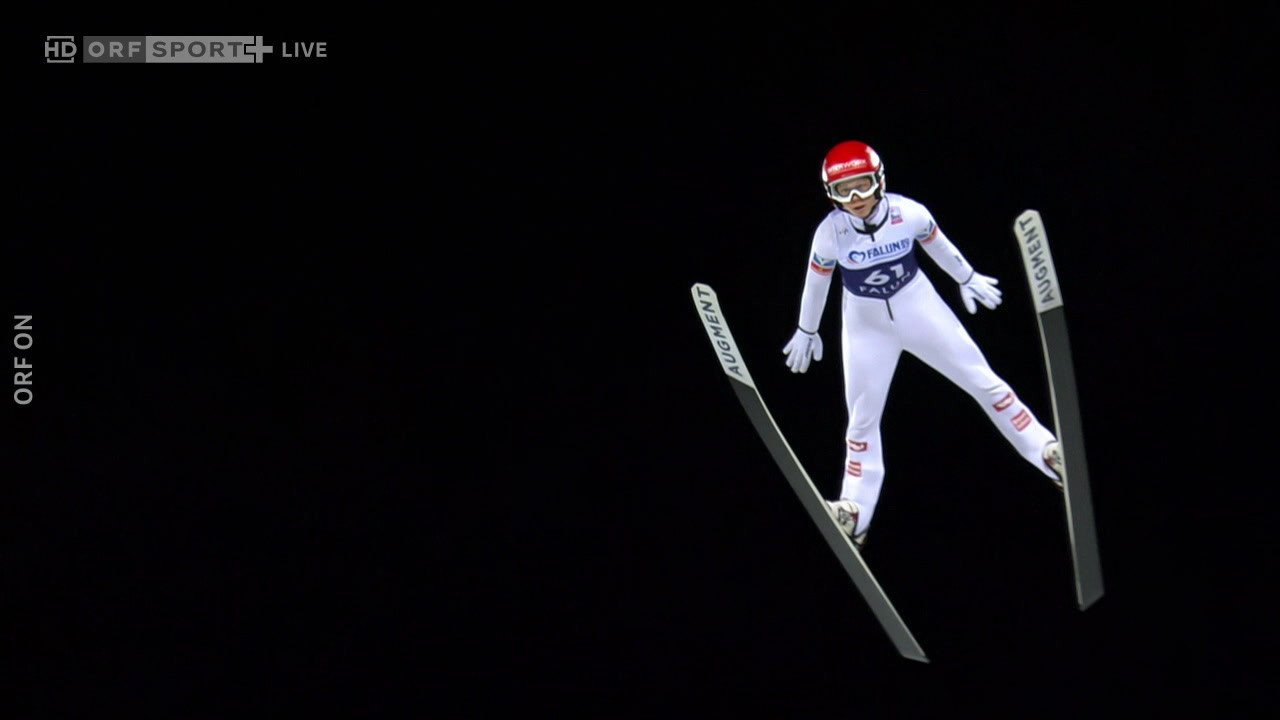 2. DG: Lisa Eder (AUT) - Skisprung-Weltcup Damen Falun (SWE ...