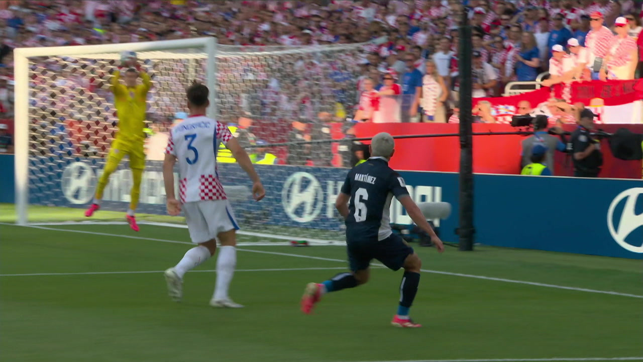 Martinez prüft Livakovic (22.) - WM 2026: Panama - Kroatien - ORF ON